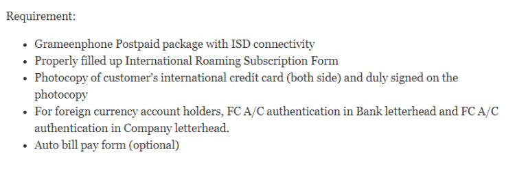 GP Roaming Packages & Detail Information - AmarSIM.Com